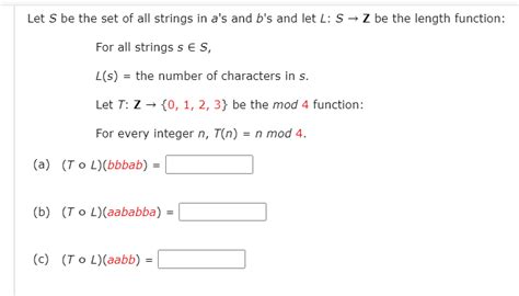 Solved Let S Be The Set Of All Strings In As And Bs And