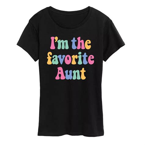 Womens Im The Favorite Aunt Graphic Tee
