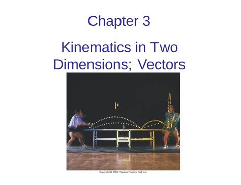Pdf Chapter 3 Kinematics In Two Dimensions Vectors Ureginaca