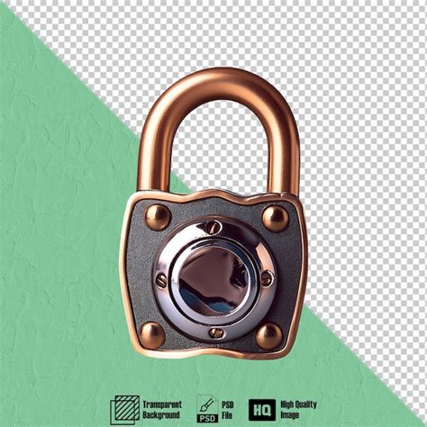 Premium PSD Lock Secure Connection Icon Symbol Isolated On Transpatent Background