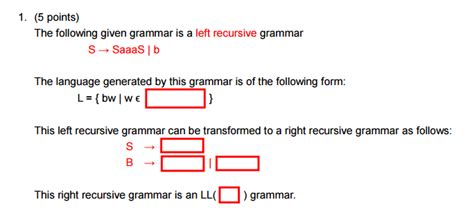 Solved The Following Given Grammar Is A Left Recursive
