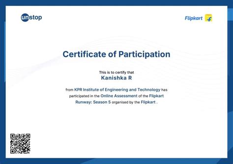 Flipkartrunway Unstop Womenintech Coding Learning Growth Innovation Kanishka R