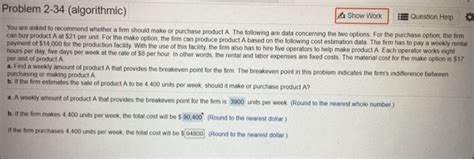 solved problem 2 34 algorithmic show work question help