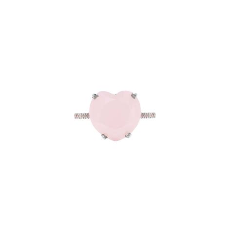 Кольцо Sex In The City Ring Silver Matt Pink купить онлайн по цене 9120 ₽ Интернет магазин