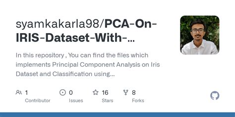 Github Syamkakarla98pca On Iris Dataset With Classification Using