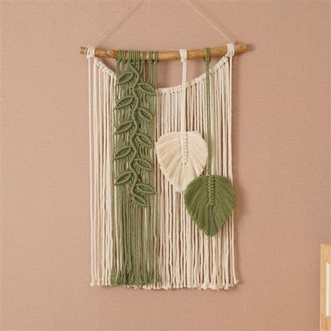 Macrame Leaf Pattern Etsy