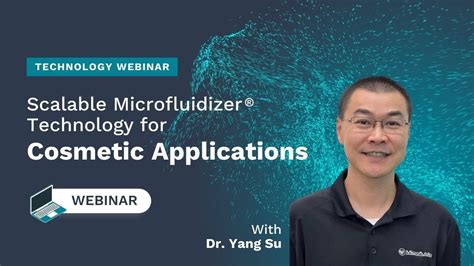 Scalable Microfluidizer® Technology For Cosmetic Applications Webinar Youtube
