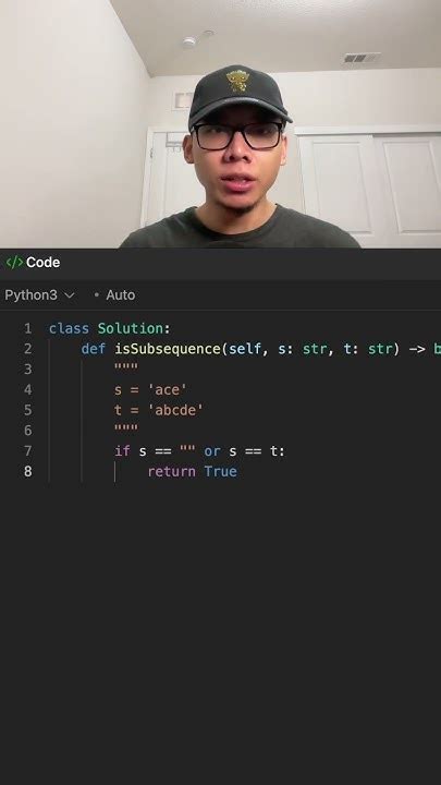 Is Subsequence Leetcode 392 Youtube