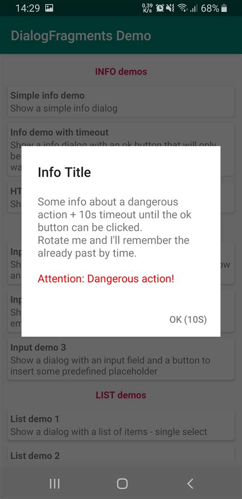 A Common Material Design Dialog Fragments