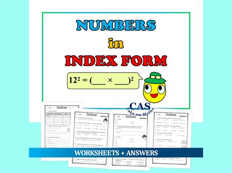 Numbers In Index Form Worksheets Teaching Resources