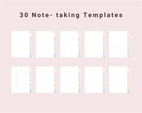 Cute Pink Notebook For Goodnotes Notability Hyperlinked Etsy