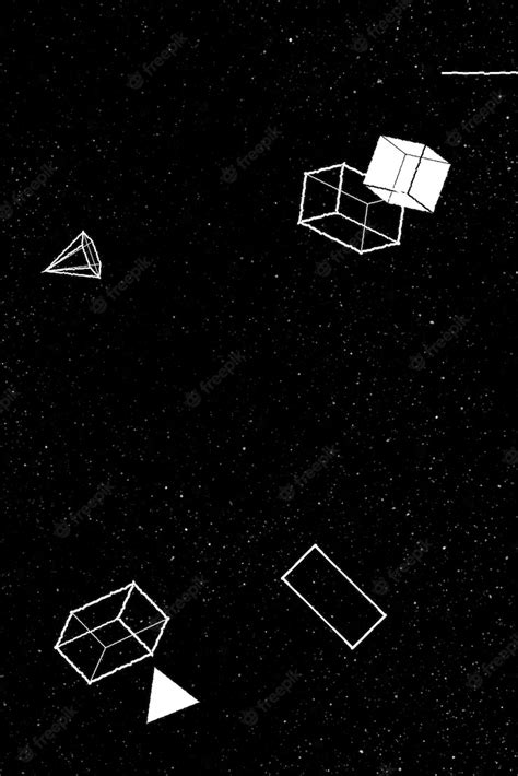 Free Vector Seamless 3d Geometric Pattern On A Black Background Vector