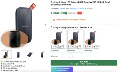 thắc mắc Nên mua SSD di động hay SSD box đựng VOZ