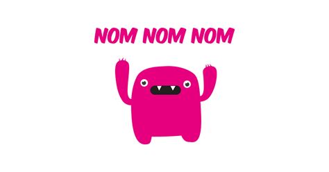 Funny And Cute Om Nom Nom Nom Monster Cookie Phone Case Teepublic
