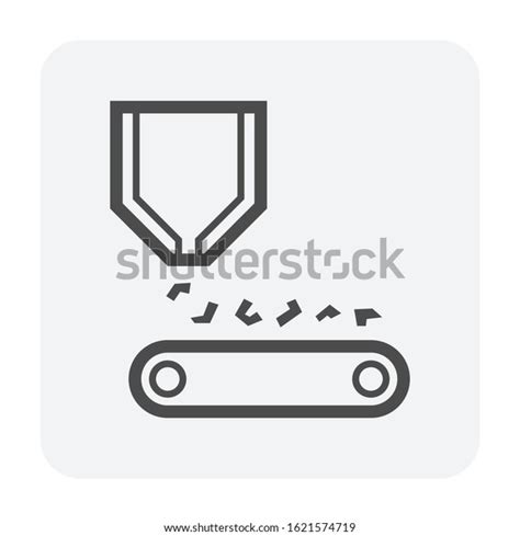 Mining Processing Industry Vector Icon Industrial Stock Vector Royalty