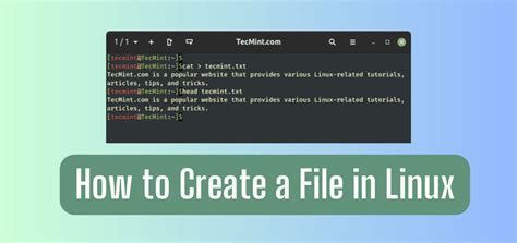 how to create a file in linux from command line