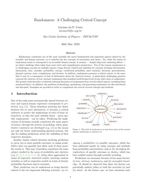 Pdf Randomness A Challenging Central Concept
