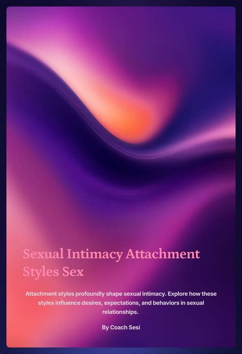 Buy Sexual Intimacy Attachment Styles By Coach Sesi On Selar