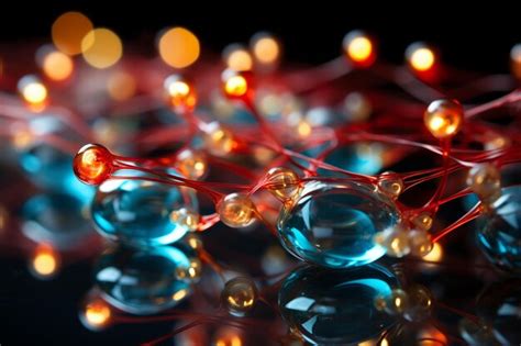 Premium Photo Quantum Connection Molecular Structures In Neural Networks