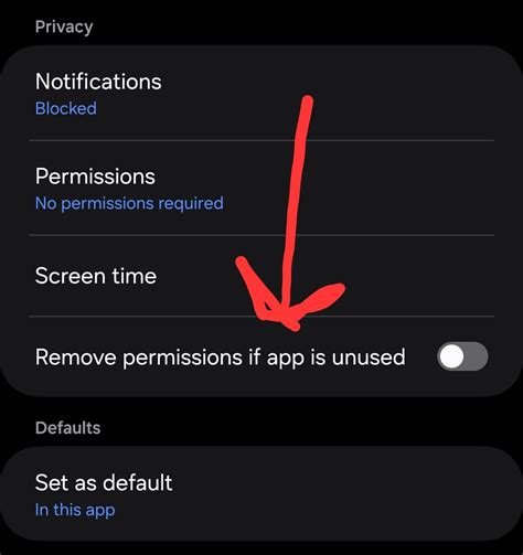 Permission To Switch Off Remove Permissions If App Is Unused Mit