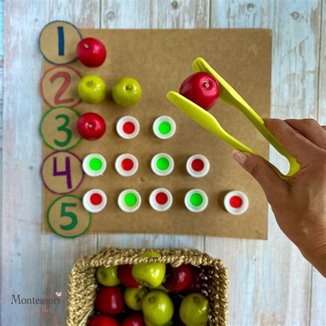 Apple Counting Preschool Diy Montessori From The Heart