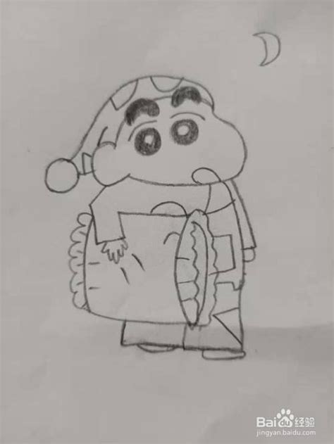 蜡笔小新怎么画素描 图库 五毛网