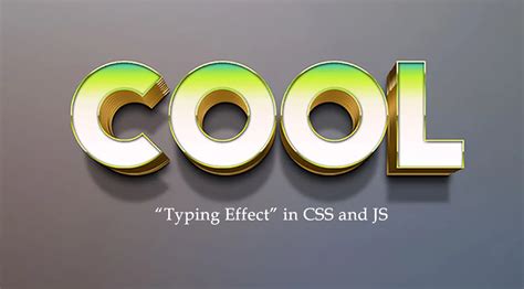 How To Create Typing Effect” In Css And Js