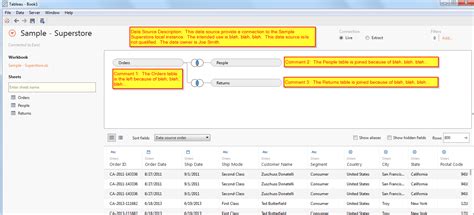 Idea Allow Comments To Be Added On The Data Source Tab