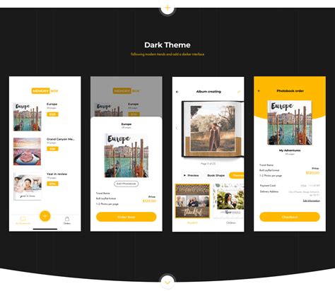 memory box ios app ui ux design on behance