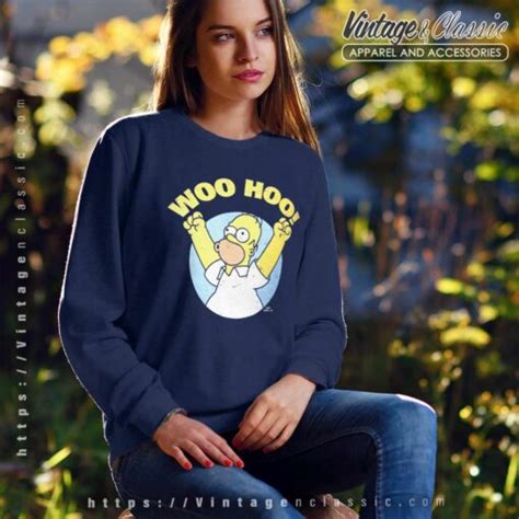 Simpsons Homer Woo Hoo Shirt Vintagenclassic Tee