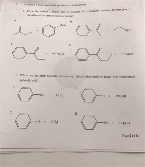i 60 points 5 points each multiple choice or short answers ann an