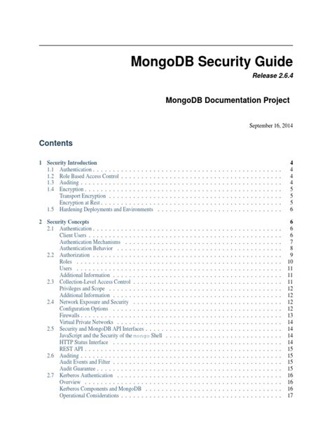 mongodb security guide pdf pdf mongo db encryption