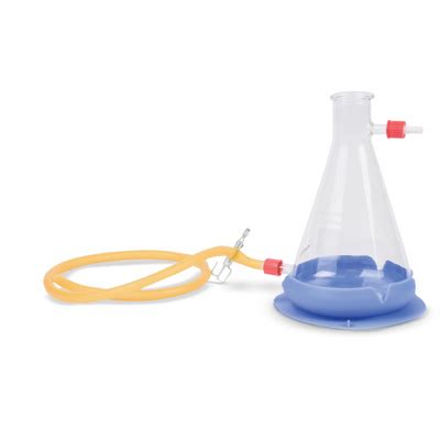 Glass Vacuum Flask 1L With Drain And No Slip Holder USABlueBook Com