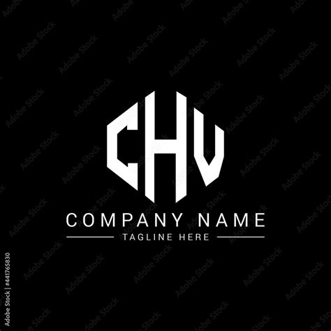 Chv Letter Logo Design With Polygon Shape Chv Polygon Logo Monogram Chv Cube Logo Design Chv