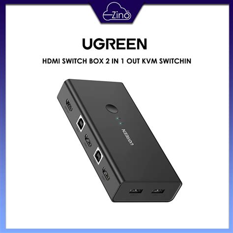 Ugreen Hdmi Switch Box 2 In 1 Out Kvm Switching Shopee Malaysia