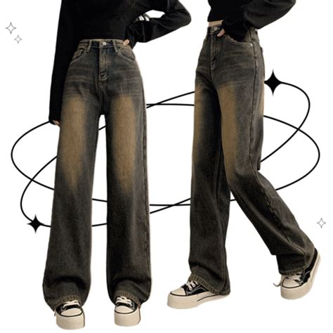 융기모숏롱ver한겨울까지 빈티지무드 가득 뉴크 융기모 윈터 빈티지 워싱 와이드 데님 팬츠 1color 에이블리