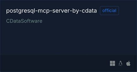 Postgresql Mcp Server By Cdata Glama Postgresql Mcp Server By Cdata Glama