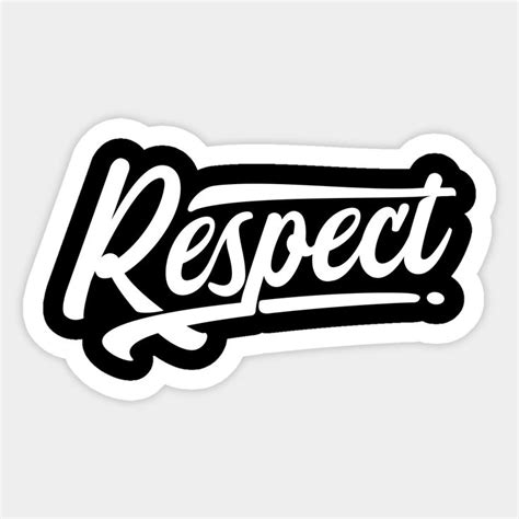 Respect Script Typography Sticker