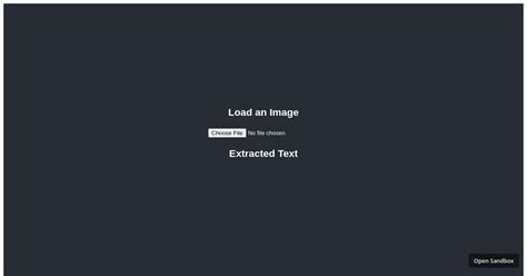 React Tesseractjs Image Ocr Forked Codesandbox