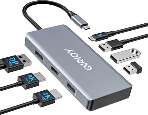 Amazon Com USB C To Dual HDMI Adapter Multi Display Docking Station Dual Monitor With HDMI