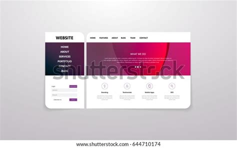 Colorful Abstract User Interface Vector Design Stock Vector Royalty