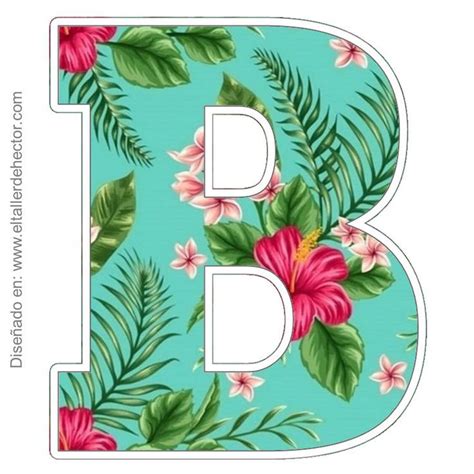 Letras Bonitas De Flores Abecedario B Abecedario Letra Bonita