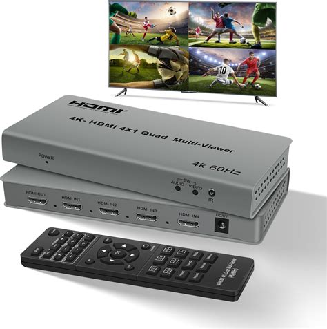 Amazon Com 4k 60hz HDMI Multi Viewer Switch With PIP NEWCARE HDMI Multi Switcher 4 In 1 Out