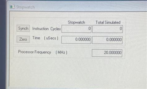 Solved Mplab Sim Needed I Need Help With 1 And 2 Please