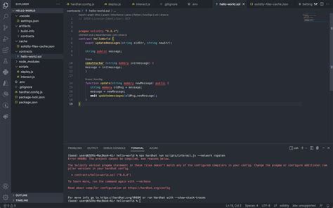 Javascript Help Please Solidity Version Pragma Statement In These Files Doesnt Match The