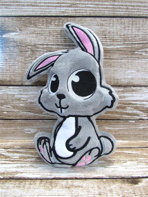 Chibi Bun Bun Stuffie String Theory Fabric Art