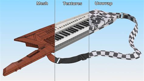 Roland Ax Edge Keytar White 3d Model 39 3ds Blend C4d Fbx Max Ma Lxo Obj Free3d