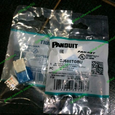 Jual Modular Jack Cat 6 Panduit Biru Panduit Modular Jack Cat 6 Blue Jakarta Pusat Global