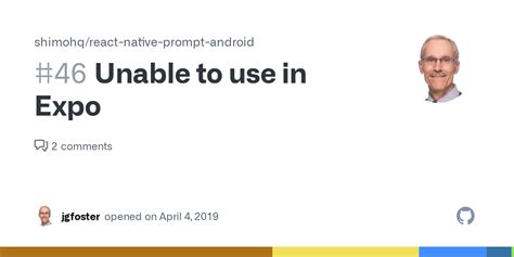 unable to use in expo · issue 46 · shimohq react native prompt android · github
