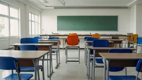 Premium Photo Empty School Classroom